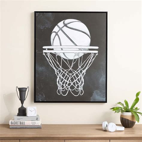 Black And White Sports Art Basketball Pottery Barn Teen