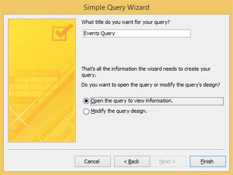 Access Query Designing How To Run The Query Wizard In Access
