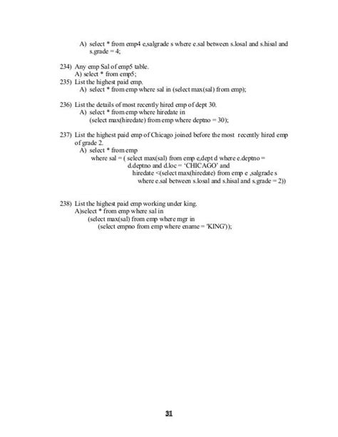 Sql Queries With Answers Artofit