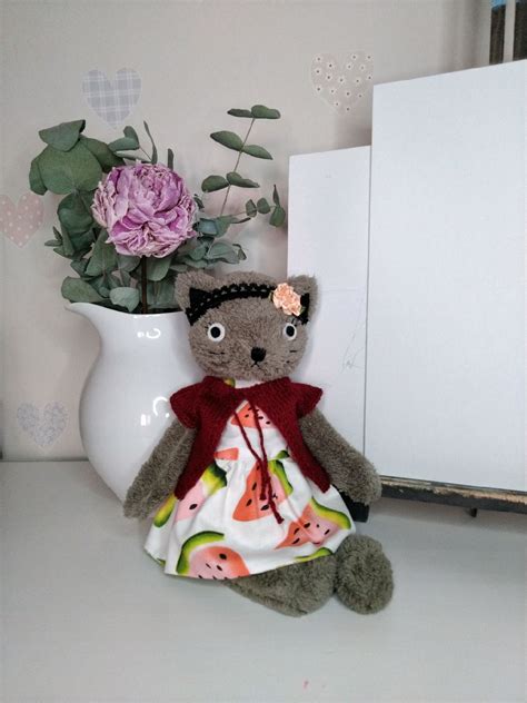 Котёнок с одеждой кошка кукла с одеждой кукла с гардеробом кот заказать на Ярмарке