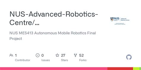 github nus advanced robotics centre me5413 final project nus me5413