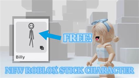 New Roblox Stick Man Character Free🤑 Youtube