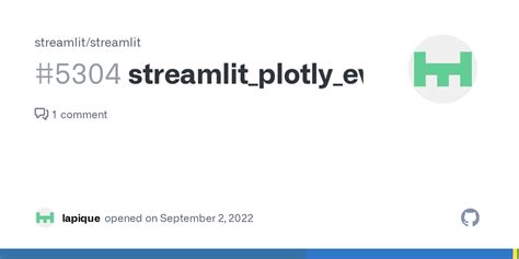 Streamlitplotlyevents · Issue 5304 · Streamlitstreamlit · Github