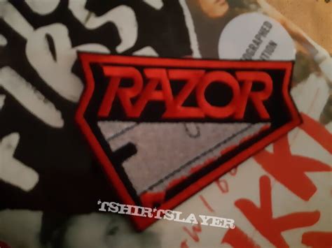 Razor Razor Patch Patch Heavy Metal Marcs Tshirtslayer