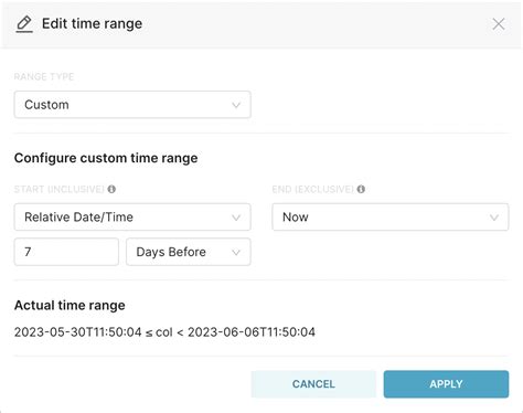 Logical Issue Filter On Range Filters On Seconds Level While Chart