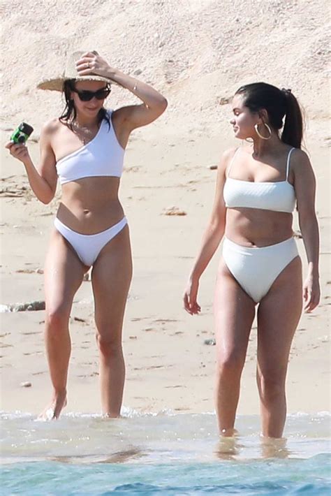 Selena Gomez In A White Bikini On The Beach In Cabo San Lucas 0211