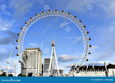 London Eye Giant Ferris Wheel Editorial Photography Image Of River Merlin 110403287