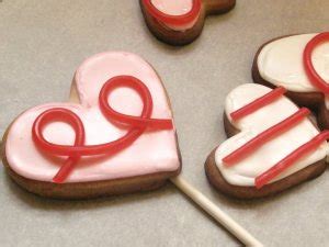 Licorice Heart Cookies On A Stick For Valentines Day The Decorated Cookie