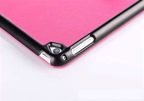Pink IPad Air Folio Leather Case With Stylus Holder Good Protection For The IPad Air IPCC