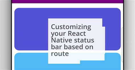 React Jobs On Linkedin Customizing Your React Native Status Bar Based