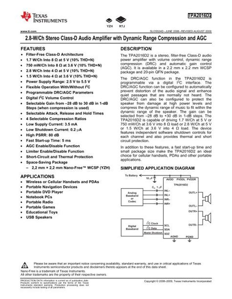 28 Wch Stereo Class D Audio Amplifier With Dynamic Adafruit
