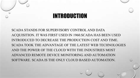 Scada Supervisory Control And Data Acquisition Pptx