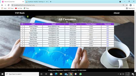 Github Bhagya Basic Banking System A Simple Dynamic Website Where We Can Transfer Money
