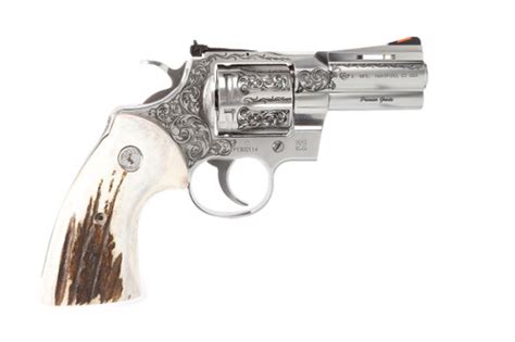 Colt Python 357 Mag 3 Barrel Engraved Frame Cylinder Stag Grips 6rd Impact Guns