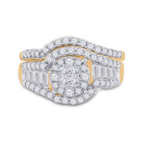 14kt Yellow Gold Womens Princess Diamond Bridal Wedding Engagement Ring