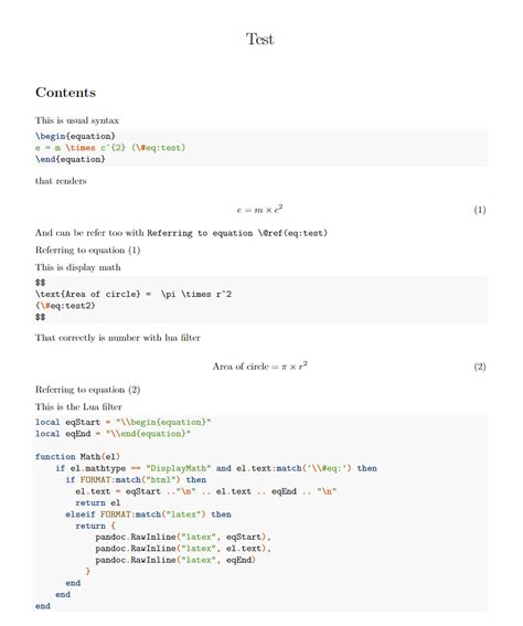 [fr] allow to use ` ` for numbering equation in bookdown · issue
