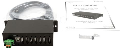Exsys Ex1179hmvs Usb 2 0 7 Port Industrial Hub 7x A 15 Kv Esd At Reichelt Elektronik