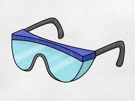 How To Draw Safety Glasses
