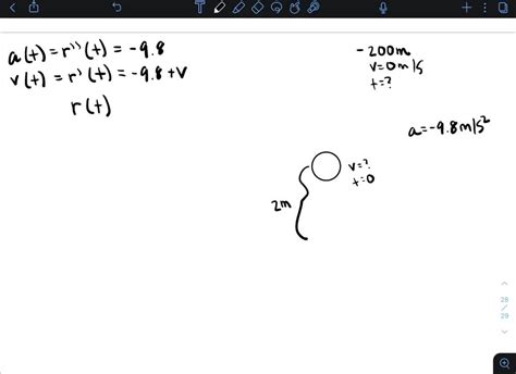 solved use a t 9 8 meters per second per second as the acceleration