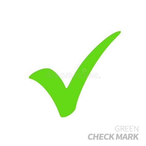 Marca de verifica o verde ilustração do vetor Ilustração de acordo 154036337