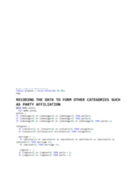 SOLUTION Sas Codes Studypool