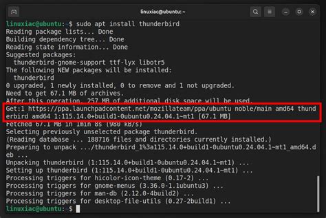 Install Thunderbird As A DEB App On Ubuntu LTS