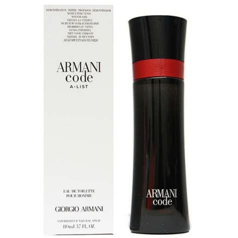Tester Armancode A List Edt Natural Spray Parfum For Men 110ml