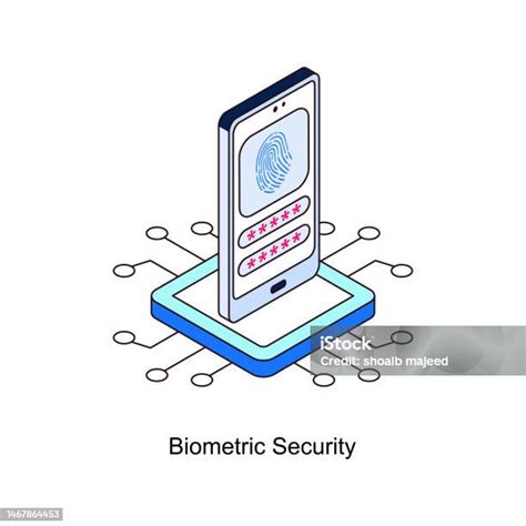 생체 인식 보안 벡터 아이소메트릭 채워진 개요 디지털 또는 인쇄 프로젝트를 위한 아이콘입니다 3차원 형태에 대한 스톡 벡터 아트 및 기타 이미지 Istock