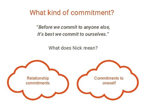 Commitment What Does It Mean Objectives And Outcomes