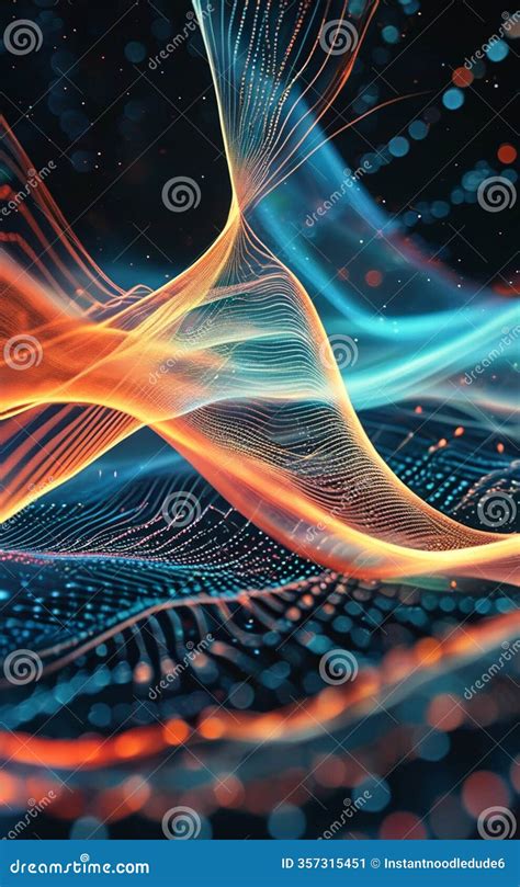 A Computer Screen With A Wave Pattern Stock Illustration Illustration Of Undulate Colors