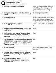 Programming Quiz Pdf Programming Quiz Study Online At Https Quizlet Com Bodxbu