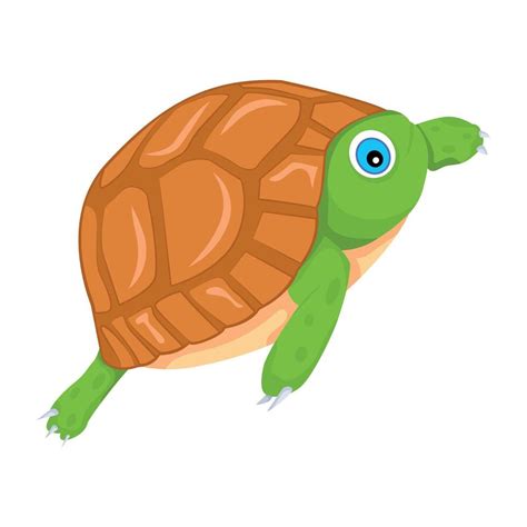 Weban Icon Of Cute Terrapin In Flat Style 47721056 Vector Art At Vecteezy