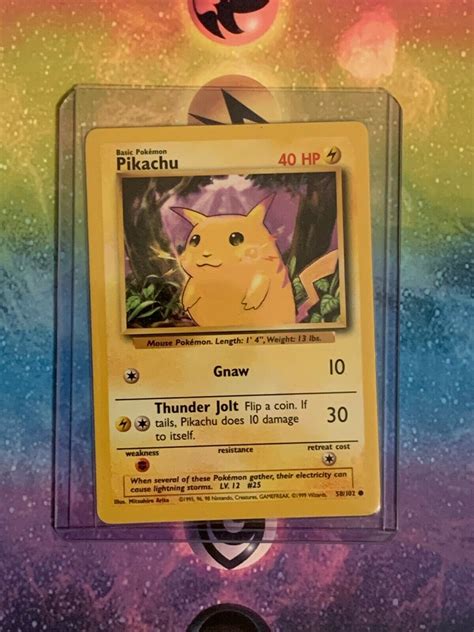 Red Cheek Pikachu Error Card Great Condition Rare Pokemon Card Artofit