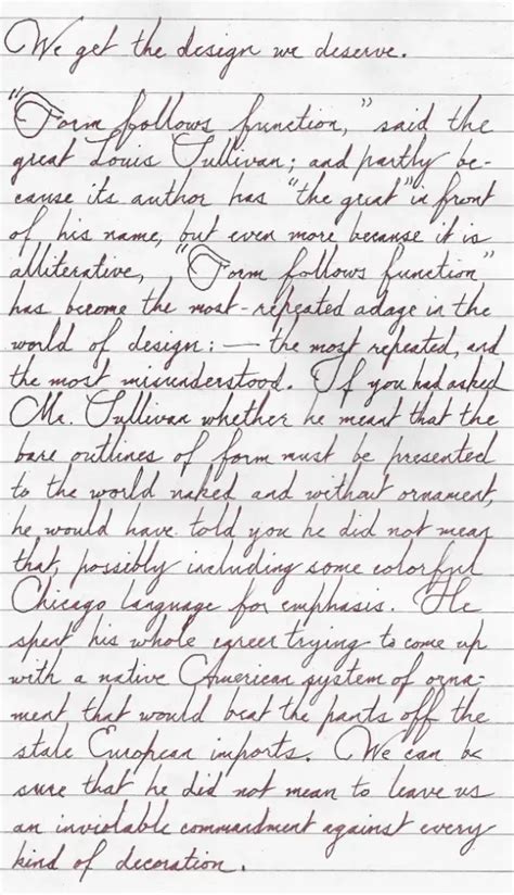 Form Follows Function And Ornament Follows Form Ink