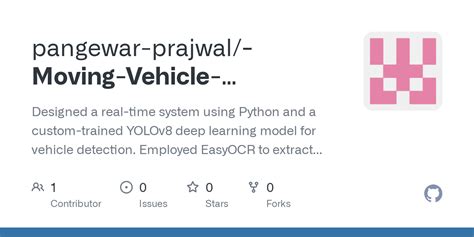 GitHub Pangewar Prajwal Moving Vehicle Registration Number Detection Designed A Real Time