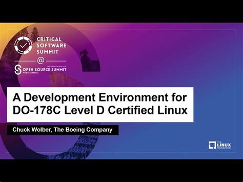 Free Video: A Development Environment for DO-178C Level D Certified Linux from Linux Foundation ...