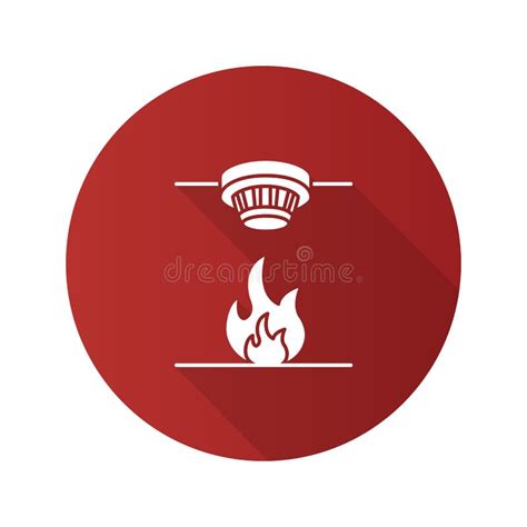 Smoke Detector Linear Icon Stock Vector Illustration Of Drawing 197063672