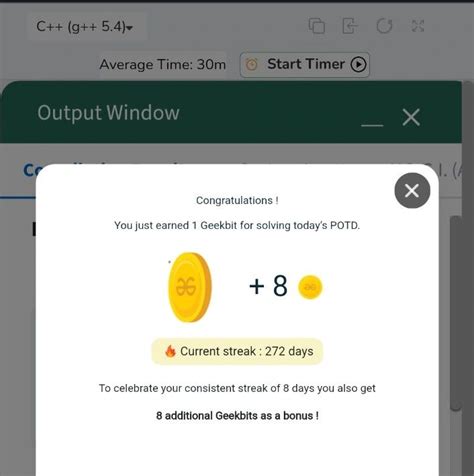 Bhanu Jaiswal On Linkedin Geekstreak2024 Gfg Potd Dsa Problemsolving