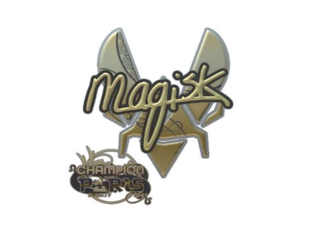 Sticker Magisk Gold Champion Paris 2023 — Cкины Csgocs2 на Cs