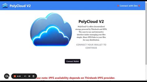connections web3 ipfs defi thirdweb decentralizedstorage polygon