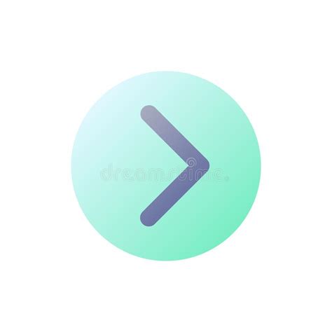 Right Direction Pointer Pixel Perfect Flat Gradient Color Ui Icon Stock Vector Illustration Of