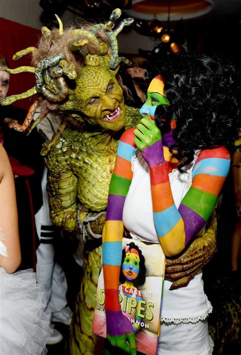Leni Klum Hides Her Tits At Heidi Klums Boring Halloween Party Of Thed