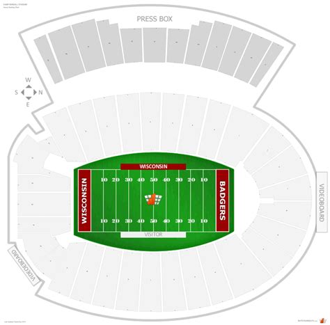 Camp Randall Seating Chart Rows Cabinets Matttroy