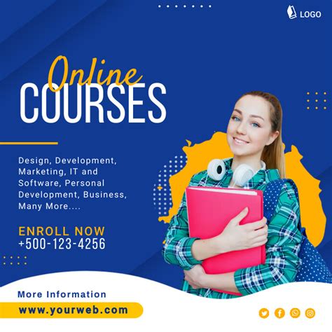 Online Courses Instagram Post Banner Template Postermywall