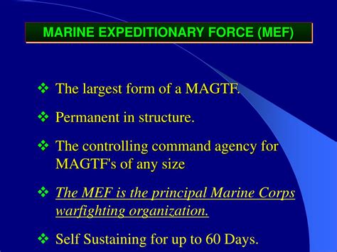 Ppt Section 102 United States Marine Corps Usmc Mission And Organization Fundamentals