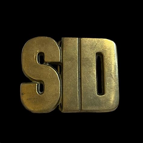 Sid Brass Belt Buckle Name Belt Buckle Sid Buckle Etsy