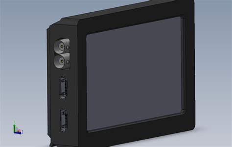 5英寸视频监视器显示器 solidworks 2017 模型图纸免费下载 懒石网