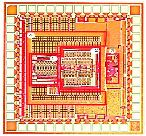 Modulator Chip Layout Where 1 Is The Multiplexed Sampled Capacitor