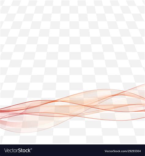 Abstract Smooth Color Wave Curve Flow Red Motion Vector Image