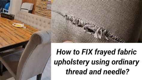 How To Repair Torn Upholstery Sofa Cabinets Matttroy